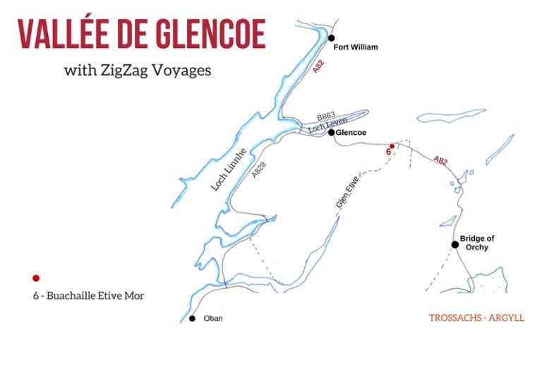 Vallée de Glencoe, Écosse (Route A82) - Lieux à voir + Photos