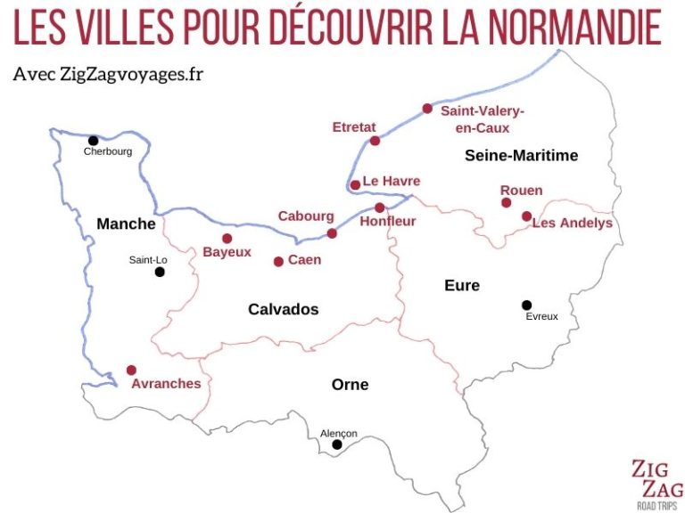 23 des plus belles villes de Normandie